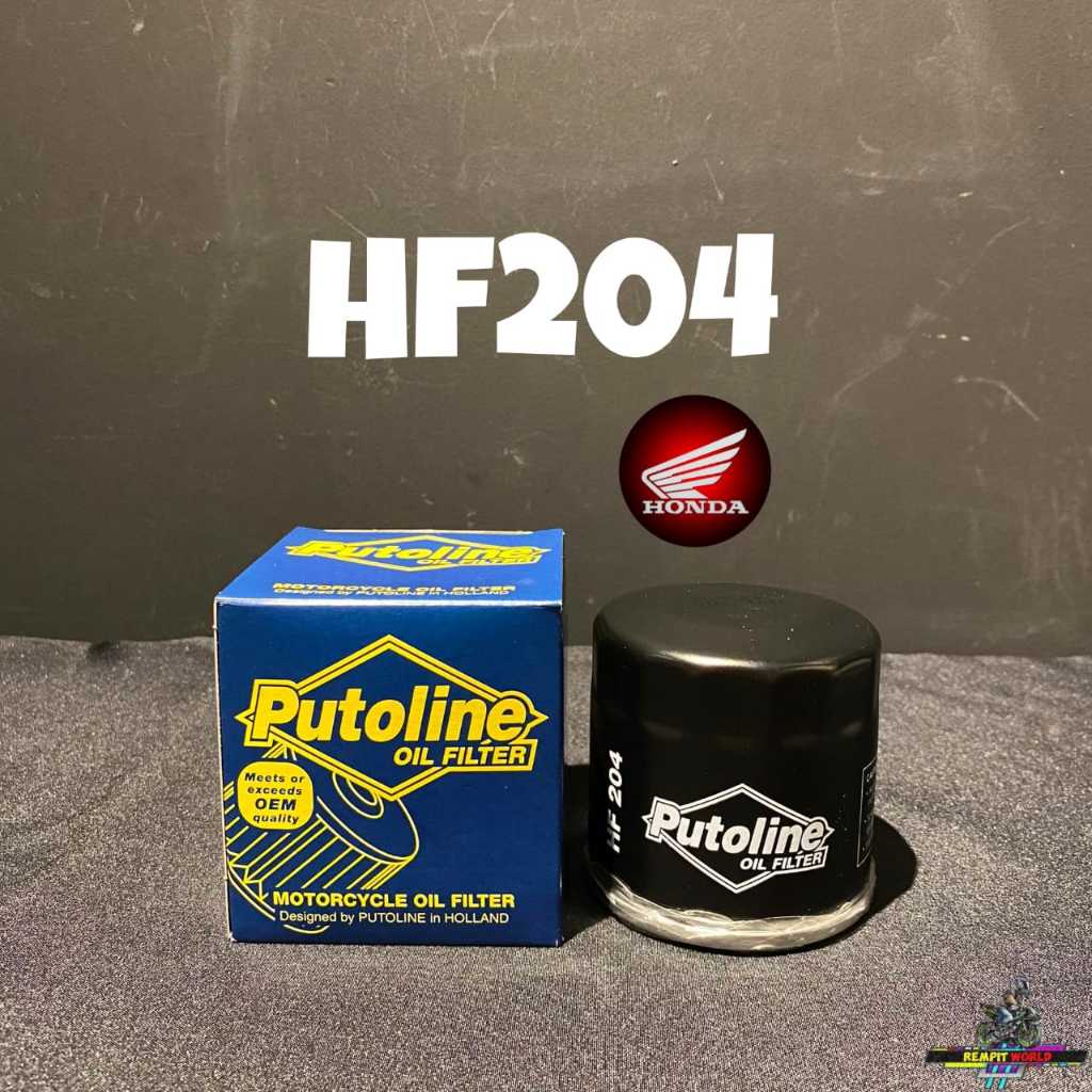 OIL FILTER PUTOLINE HF204 ORIGINAL PUTOLINE ENGINE PARTS R25 NINJA250 ...