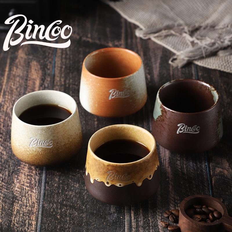 Bincoo 200ml Ceramic coffee cup Japanese-style vintage kiln-fired ...