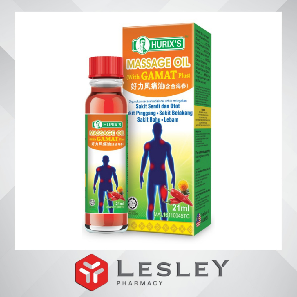 Hurix's Massage Oil (With Gamat Plus) 21ml | Shopee Malaysia