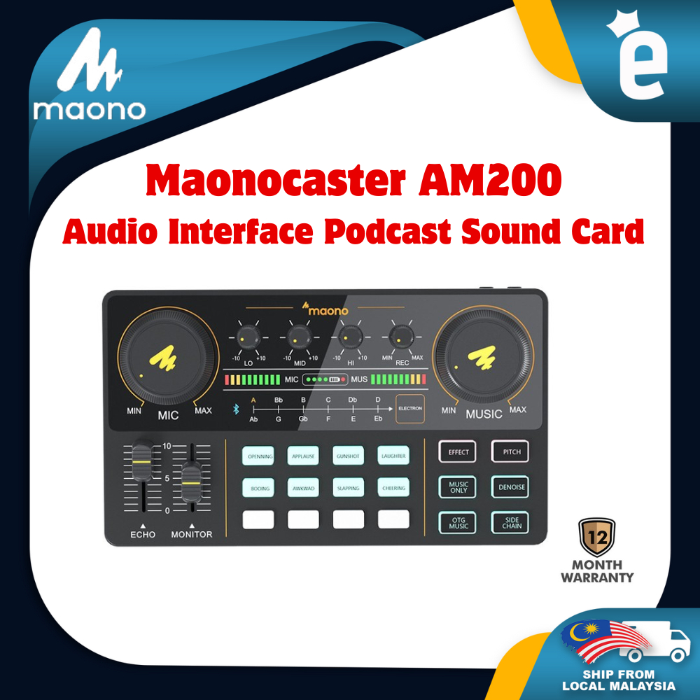 MAONO AU-AM200 AM200-S1 AM200-S4 Live Sound Card Kit Audio Interface ...
