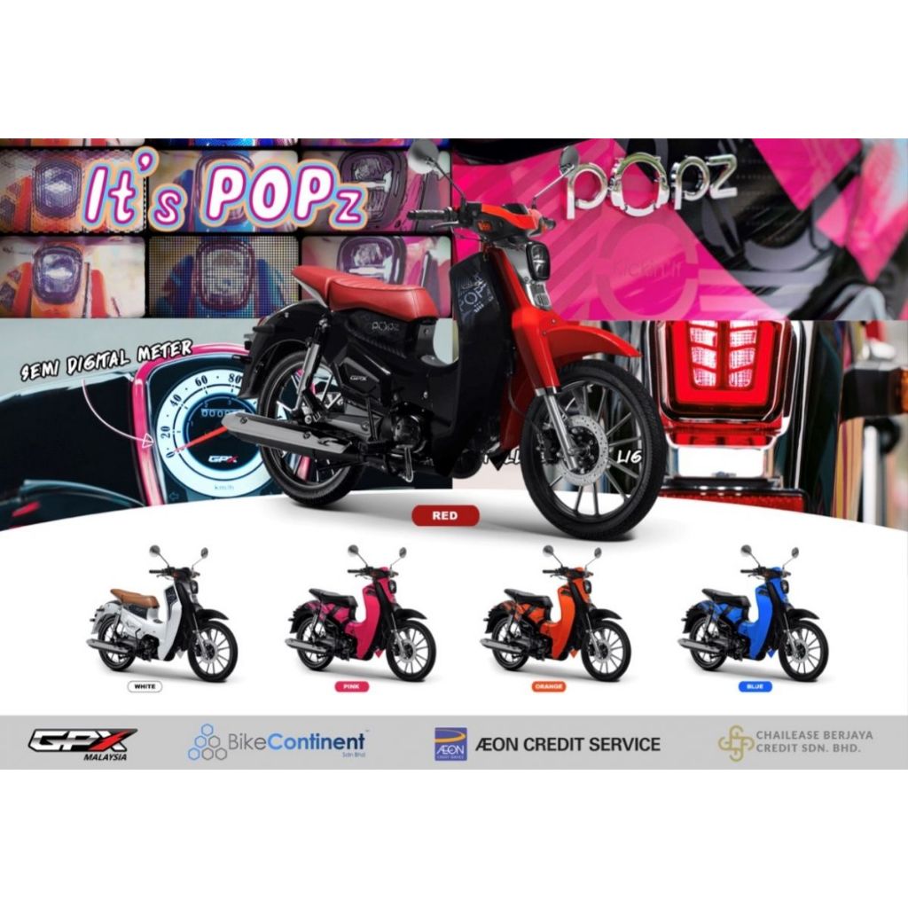 GPX POPZ 110 | CASH REBATE | MUKA RM0 INTEREST 0% | C70 CUB CLASSIC ...