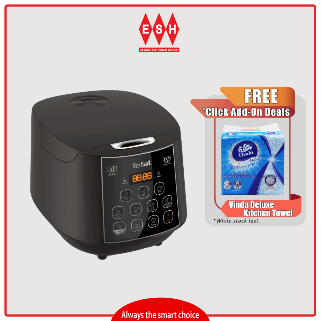 Tefal RK736B 1.8L Easy Rice Fuzzy Plus Logic Rice Cooker | FOC Click ...