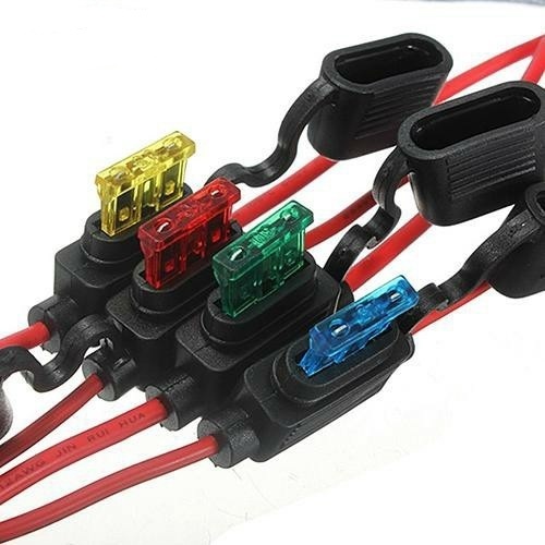 Car Audio Fuse Holder Battery GRA Power Socket Fuse Holder Mini Blade ...