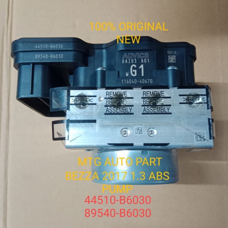 ORIGINAL PERODUA BEZZA 1.3 2017 ABS PUMP ACTUATOR BRAKE PUMP 89540 ...