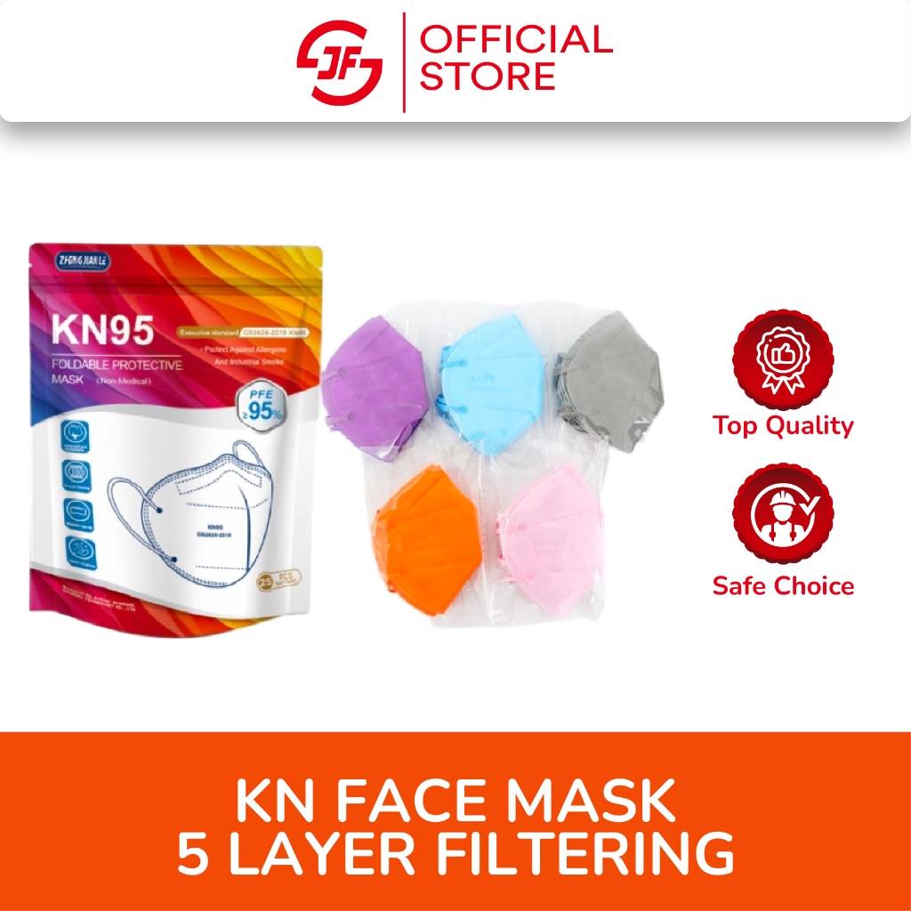 KN95 Face Mask 5Layer Filtering/Fortable Protective Mask/25Pcs-Ready ...