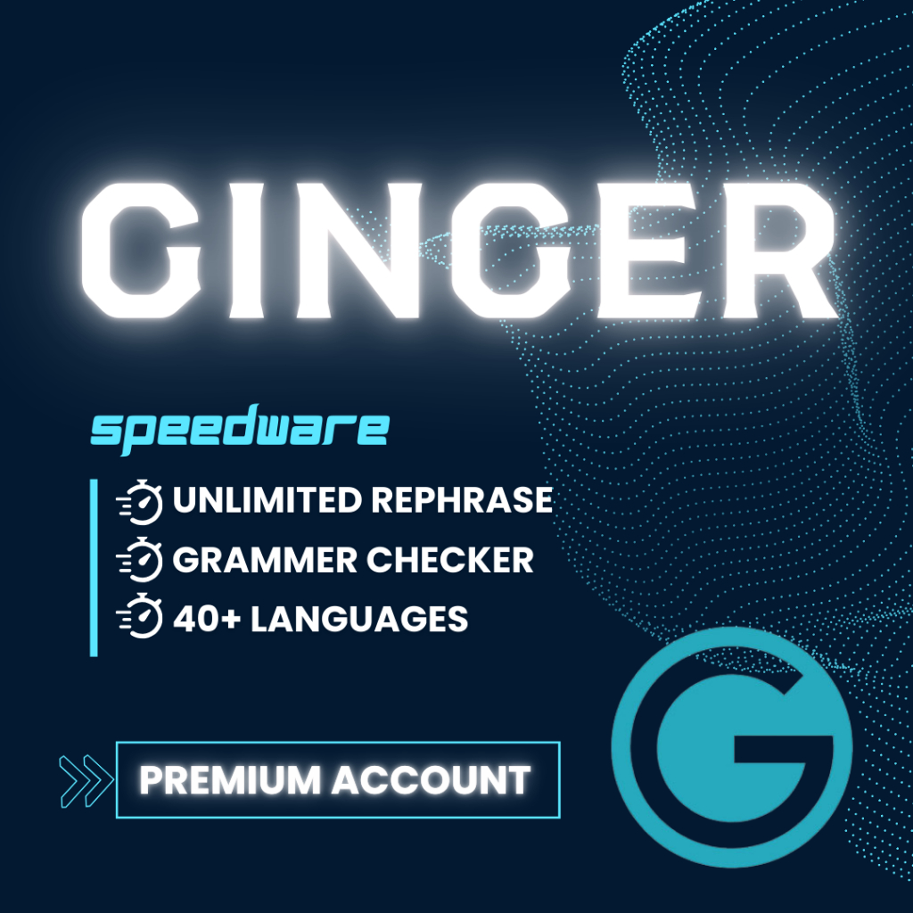 GINGER Premium Account Instant Delivery Paraphraser Grammar Checker ...