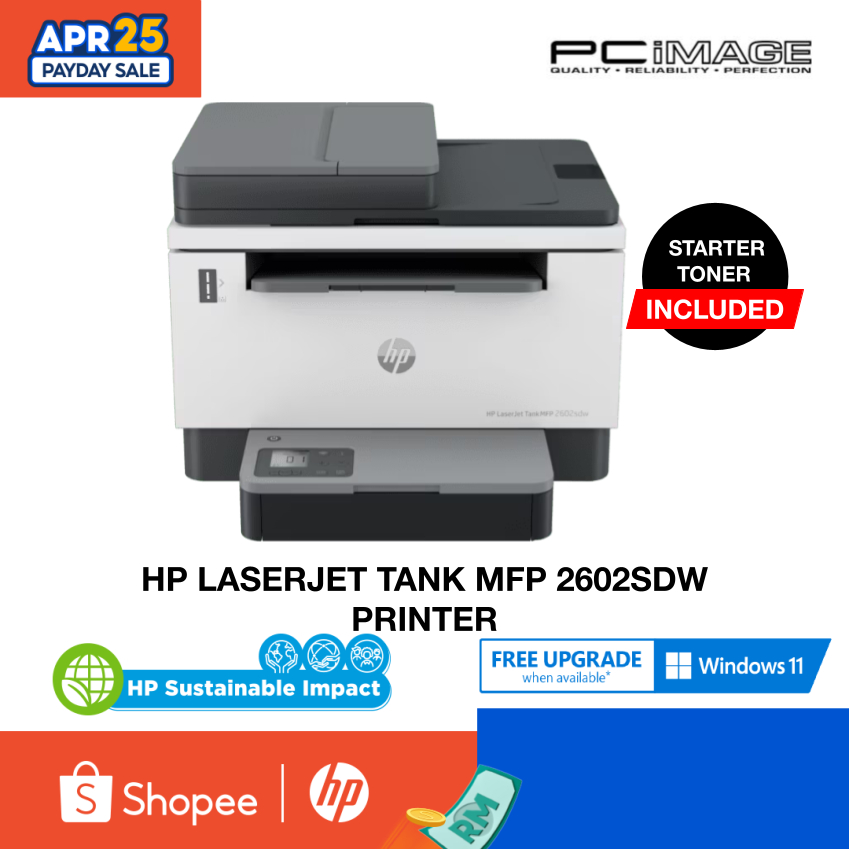 HP LaserJet Tank MFP 2602sdw Printer (2R7F5A) | Shopee Malaysia