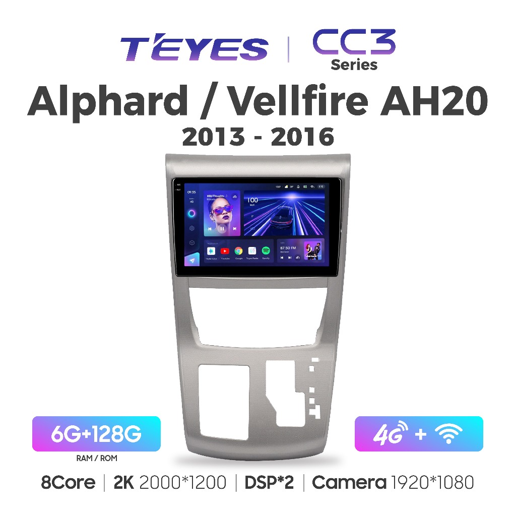 TEYES CC3 Series Toyota Alphard Vellfire (AH20) 2008-2014 Android Car Player 10" | Shopee Malaysia