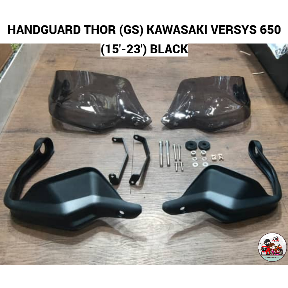 HANDGUARD THOR (GS) KAWASAKI VERSYS 650 (15'-23') BLACK | Shopee Malaysia