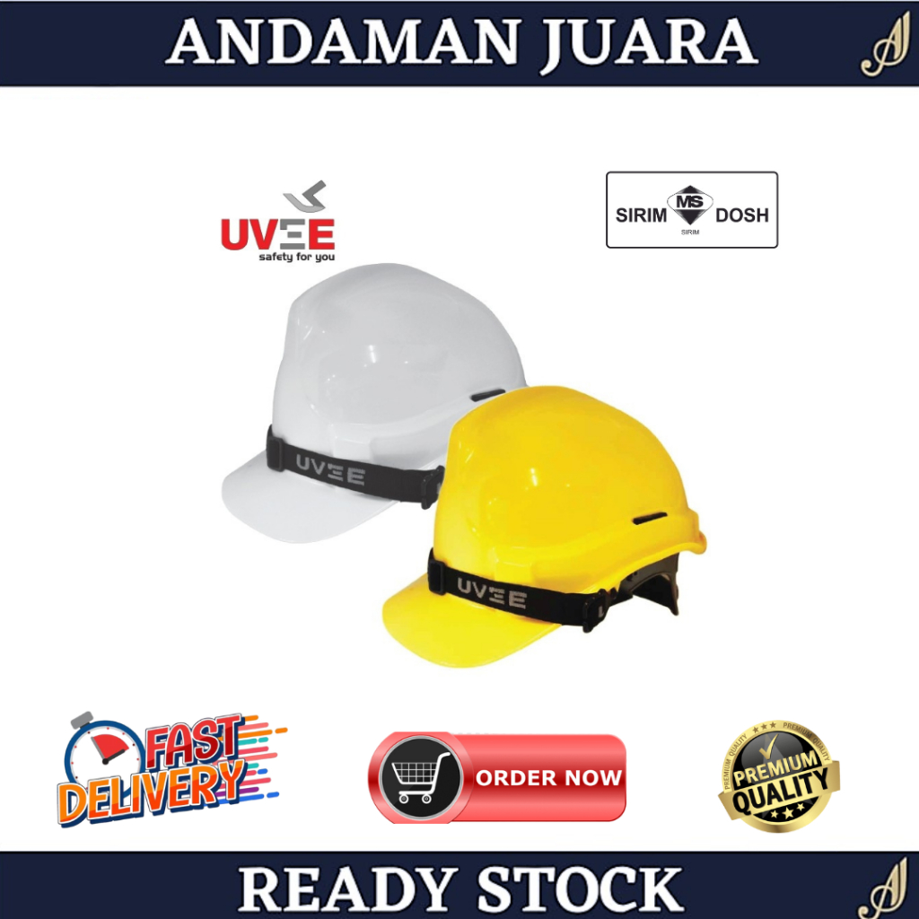 UVEE Industrial Safety Helmet Ratchet Lock | Shopee Malaysia