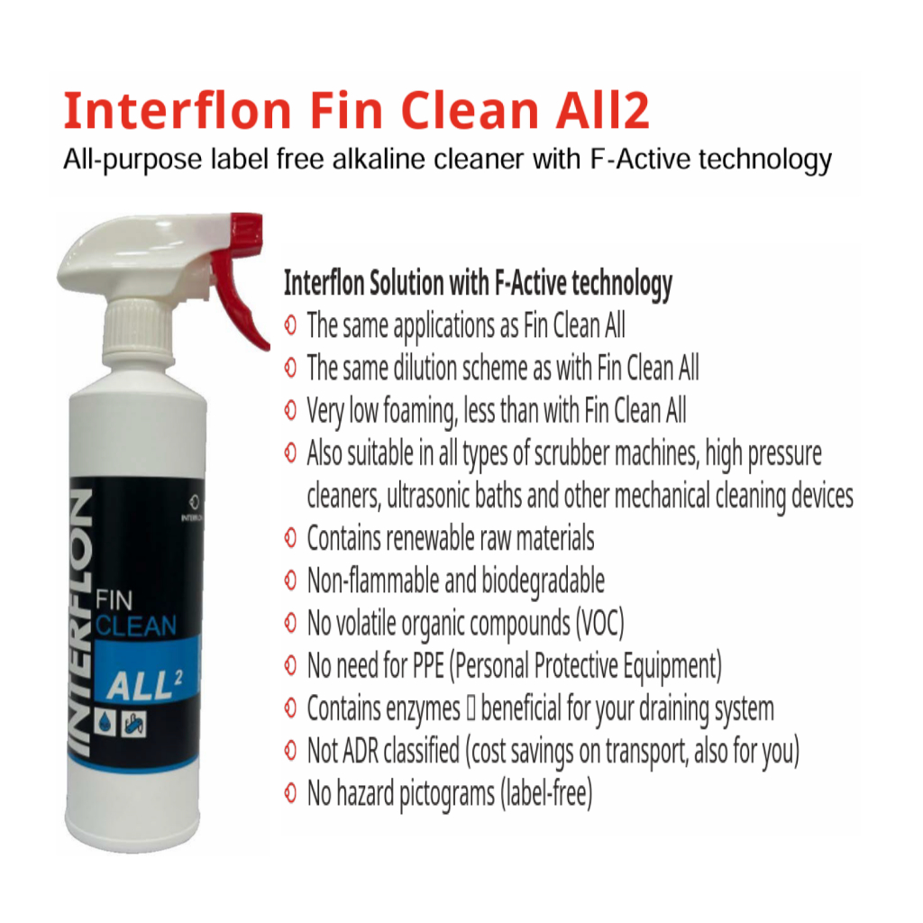 INTERFLON FIN CLEAN ALL2 (500ml) General Cleaner/Multipurpose Cleaner ...