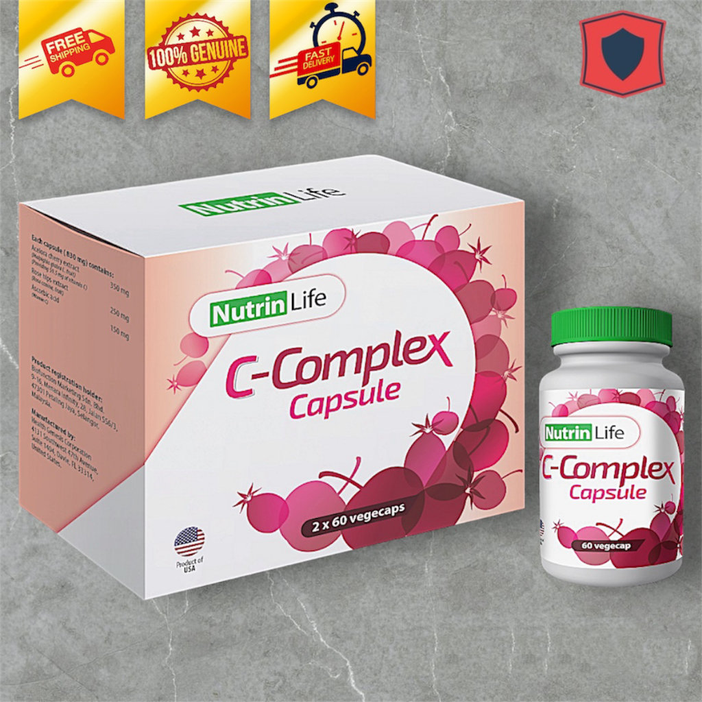 NUTRINLIFE C-COMPLEX VEGECAPSULE 2 X 60'S ( VITAMIN C ) ( 维他命 C ...