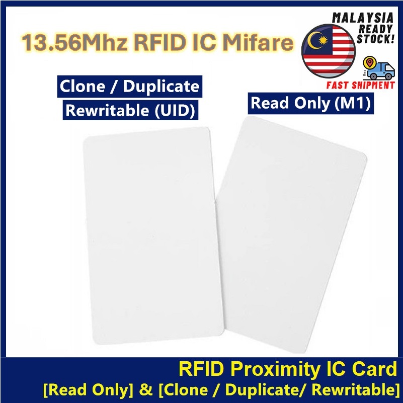 Mifare Ic Card 13 56mhz Proximity Rfid Read Only [m1] Rewritable Mifare Clone Duplicating [uid