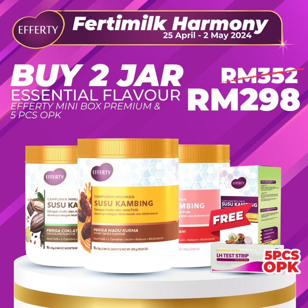 EFFERTY COMBO PILIHAN SEMASA MINUMAN CAMPURAN SUSU KAMBING, VITAMIN ...