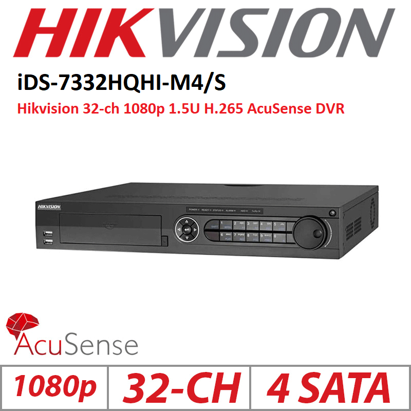 32 Channel Hikvision iDS-7332HQHI-M4/S H.265 DVR - Hikvision CCTV DVR - Hikvision CCTV Recorder ...