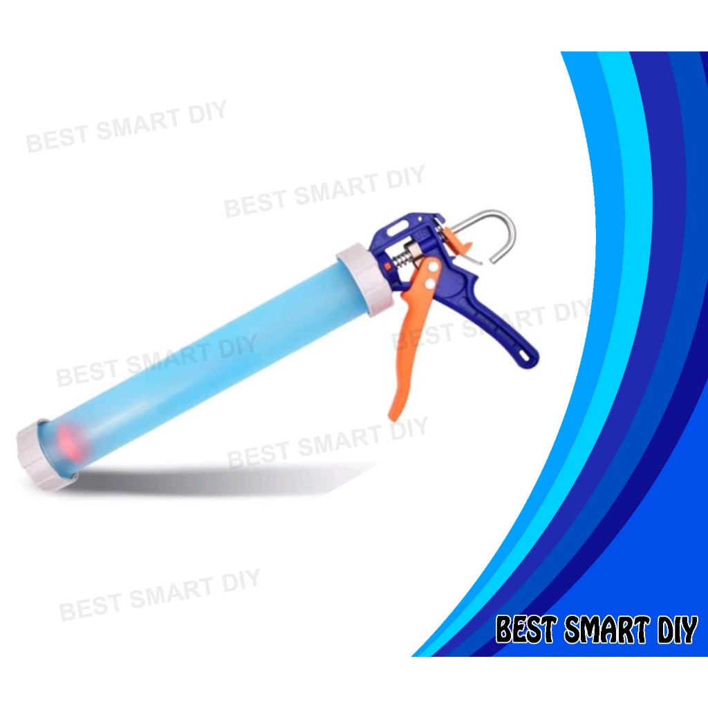 Silicone Caulking Gun Sealant Gun Sausage Gun Transparent Heavy Duty 15 ...