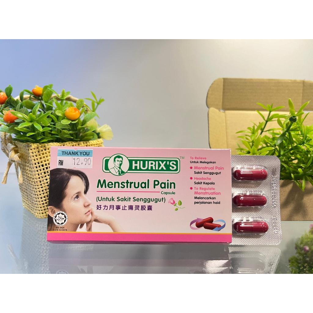 HURIX'S Untuk Sakit Senggugut /MENSTRUAL PAIN CAPSULE/好力月事止痛灵胶囊 RM12.90 ...