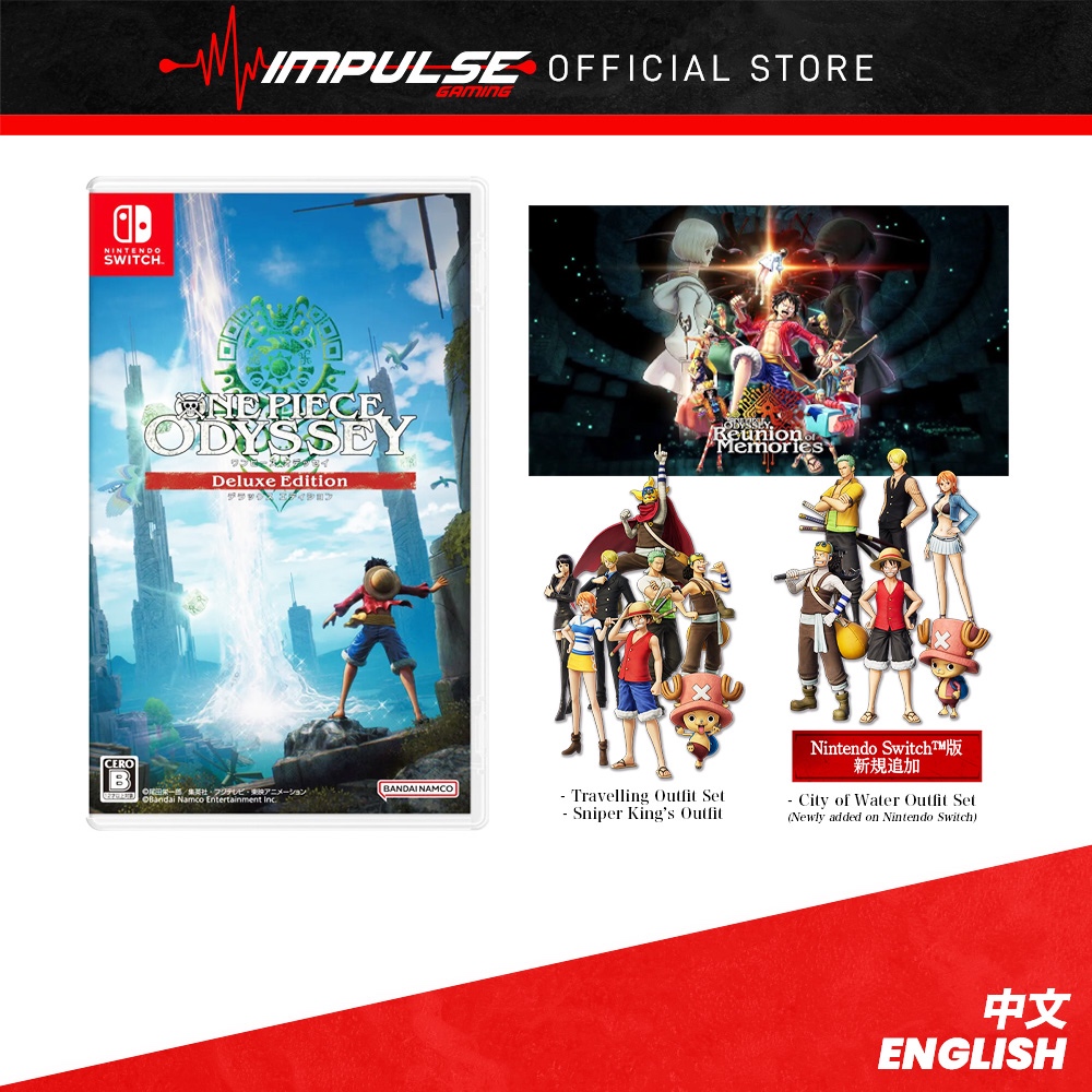 NSW Nintendo Switch One Piece Odyssey Deluxe Edition Chi/Eng Version ...