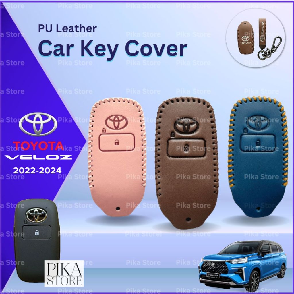 Toyota Veloz Key Cover Leather Car Remote Key Case Toyota Raize Veloz ...