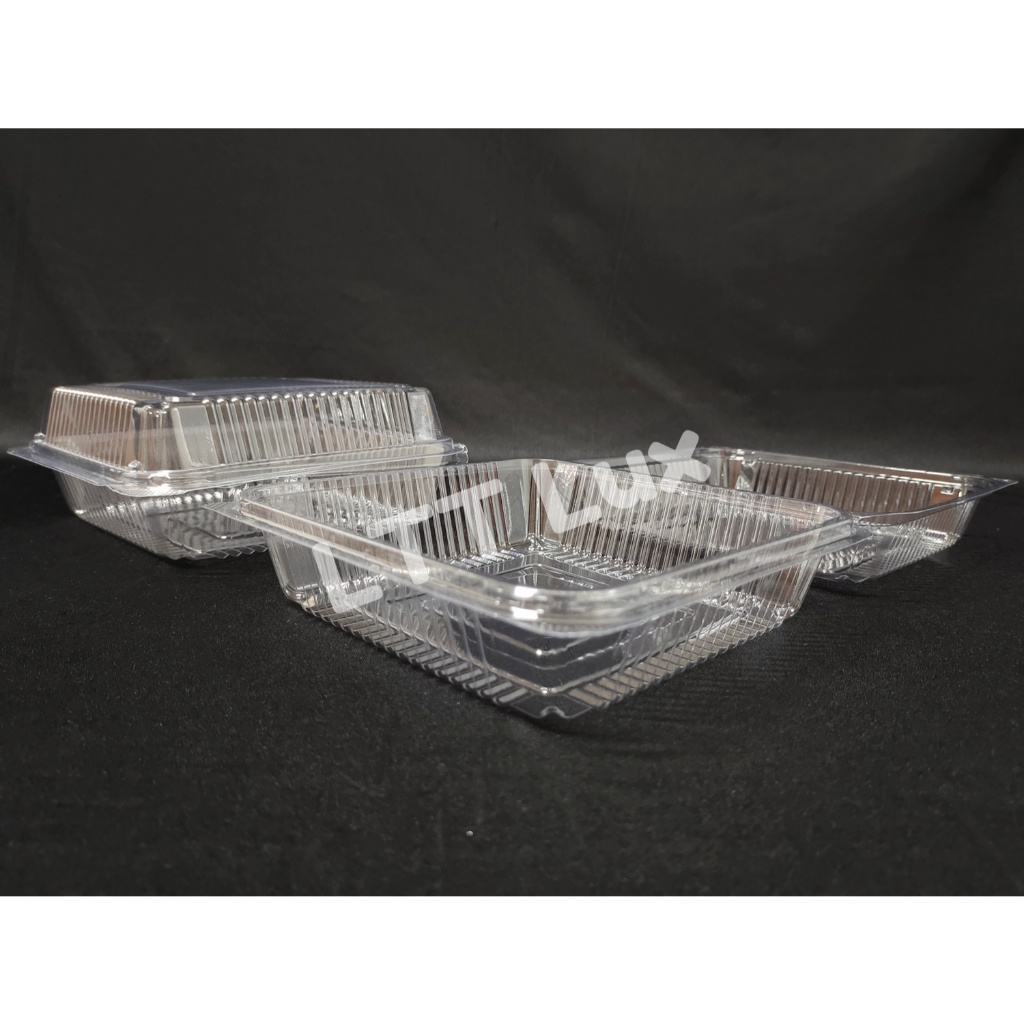 6" Kuih Container L400 / Disposable Plastic Clear Bakery Container ...