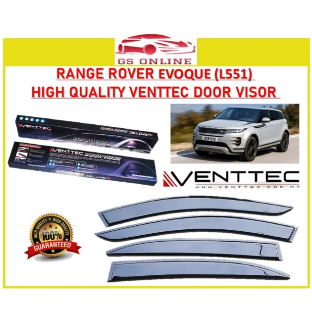 RANGE ROVER EVOQUE (L551) 2020 2022 High Quality Venttec Door Visor ...