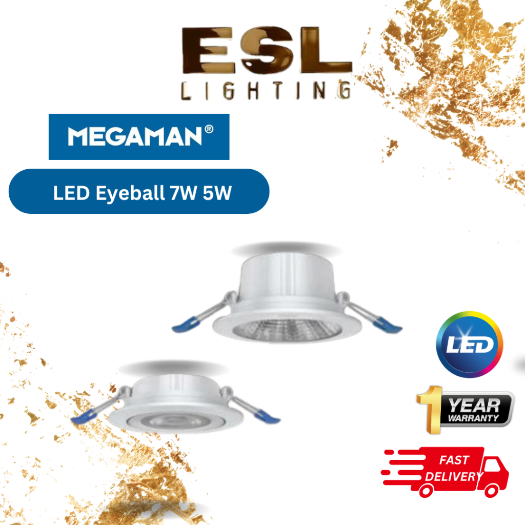 MEGAMAN LED Eyeball 7W 5W, 3000K 4000K, Saving Eyes care LED Eyeball ...