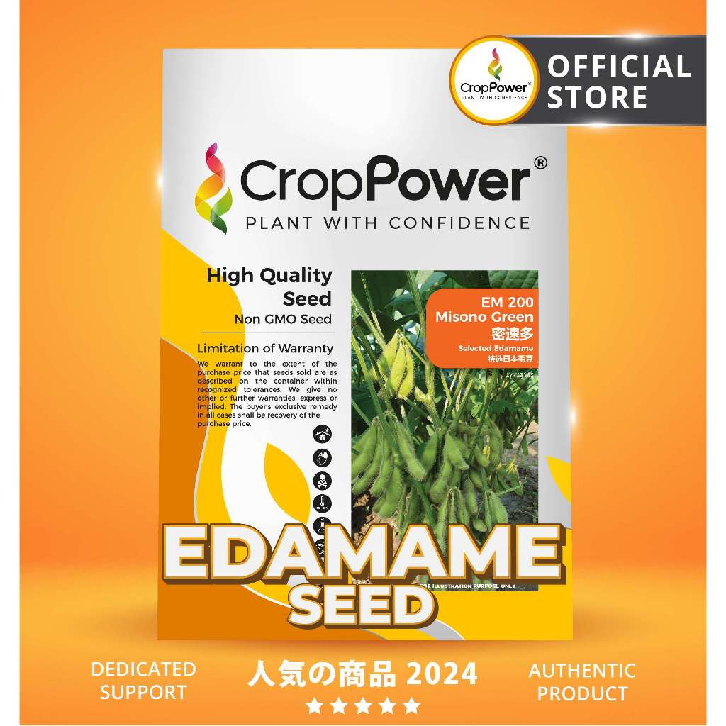 (100 GRAM) Biji Benih Kacang Jepun Misono Green 密速多 EM200 CROP POWER ...