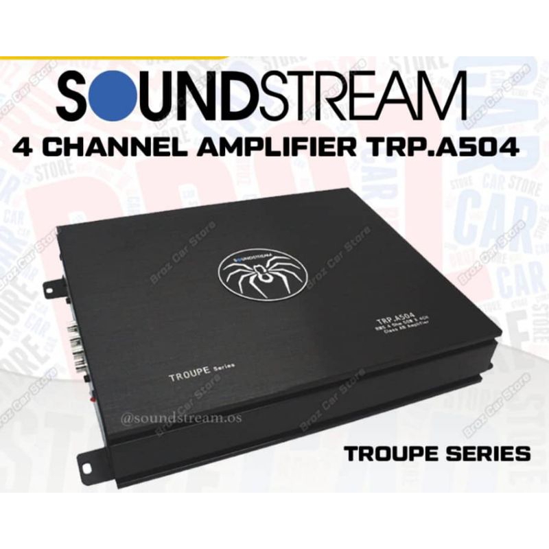 SOUNDSTREAM TRP.A504 4 CH POWER AMPLIFIER | Shopee Malaysia