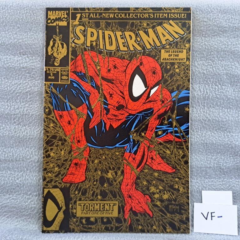 Spider-Man #1 Todd McFarlane 2nd Print Gold Cover (1st Series) Marvel ...