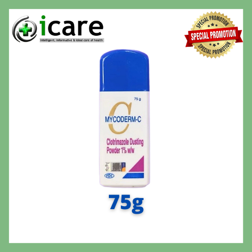 MYCODERM-C CLOTRIMAZOLE DUSTING POWDER 75G ( EXP DATE : 12/2026 ...