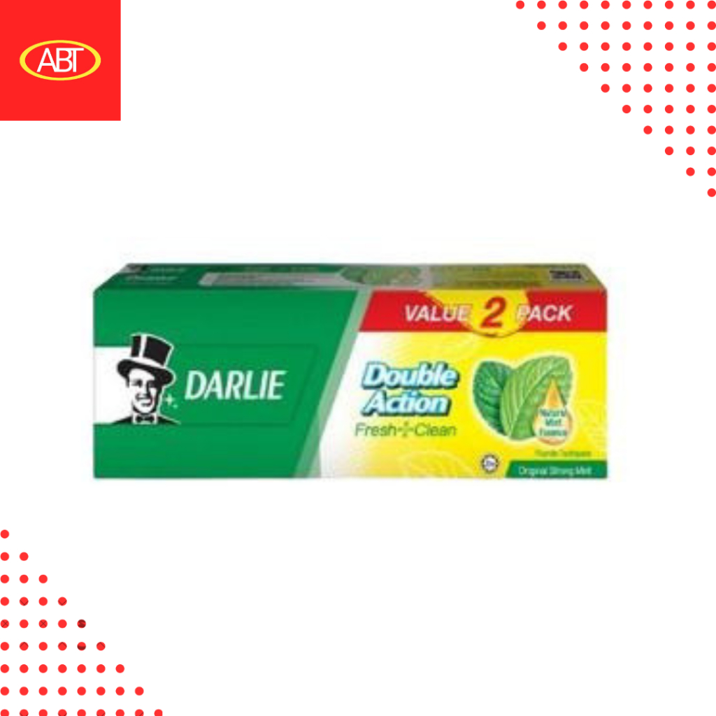 (FS) Darlie Double Action Fresh + Clean Toothpaste Original Strong Mint ...