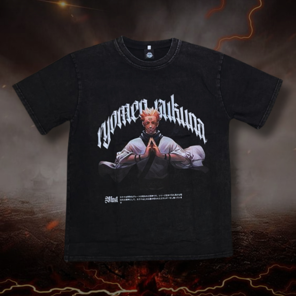 GOATMY SUKUNA DOMAIN TEE BLACK | Shopee Malaysia