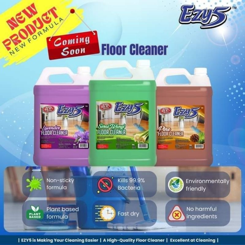 Pencuci Lantai Ezy5| 5kg | Floor Cleaner Ezy5| | Shopee Malaysia