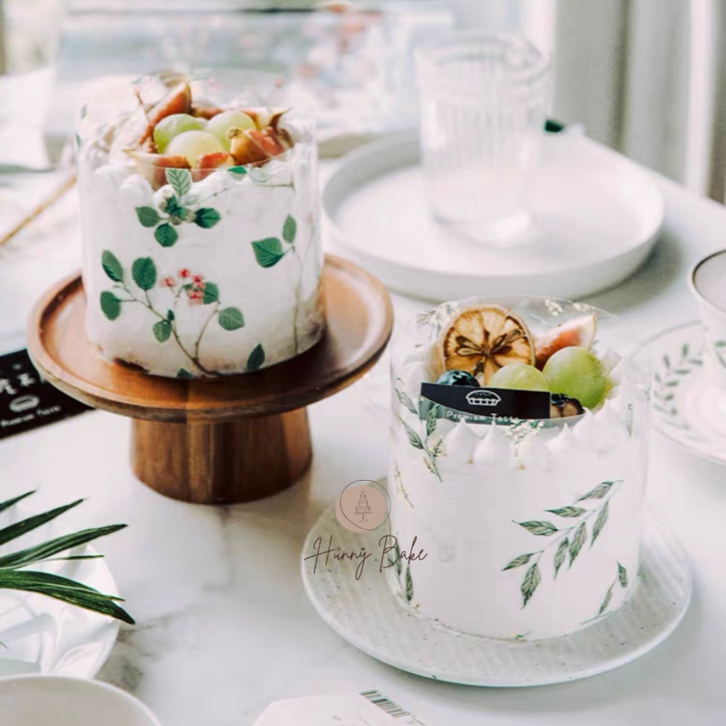 10cm Height Transparent hard soft mousse cake collar Plastic Hard Soft ...