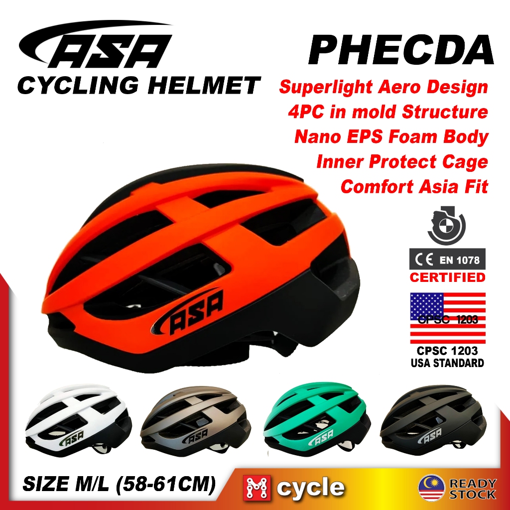 ASA Phecda A13 Cycling Helmet Roadbike MTB Superlight CAE Aero Design ...