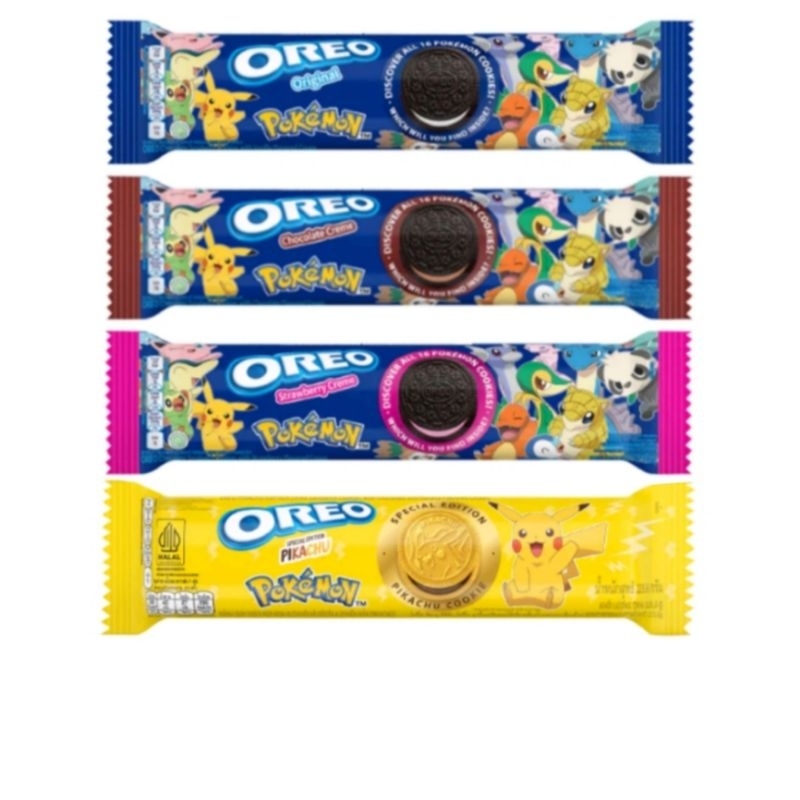 OREO 119.6g Pokemon Original | Chocolate | Strawberry | Pikachu Banana ...