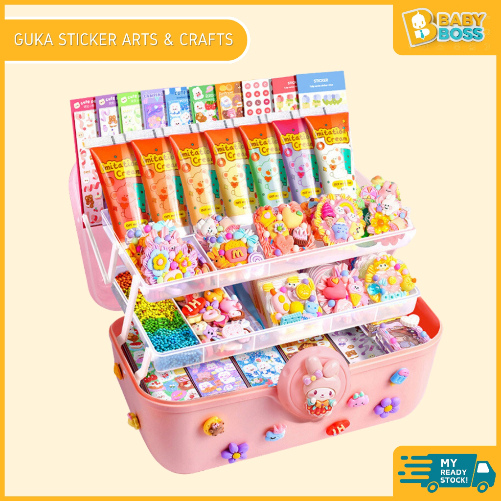 BabyBoss Guka Sticker Arts & Crafts DIY Keychain for Kids with Storage ...