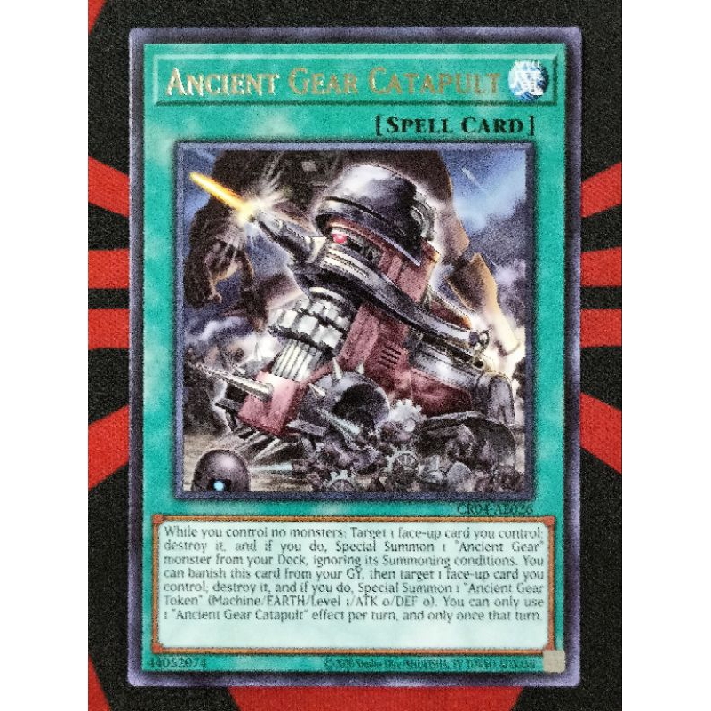 YUGIOH KONAMI CR04-AE026 Ancient Gear Catapult (Rare) | Shopee Malaysia