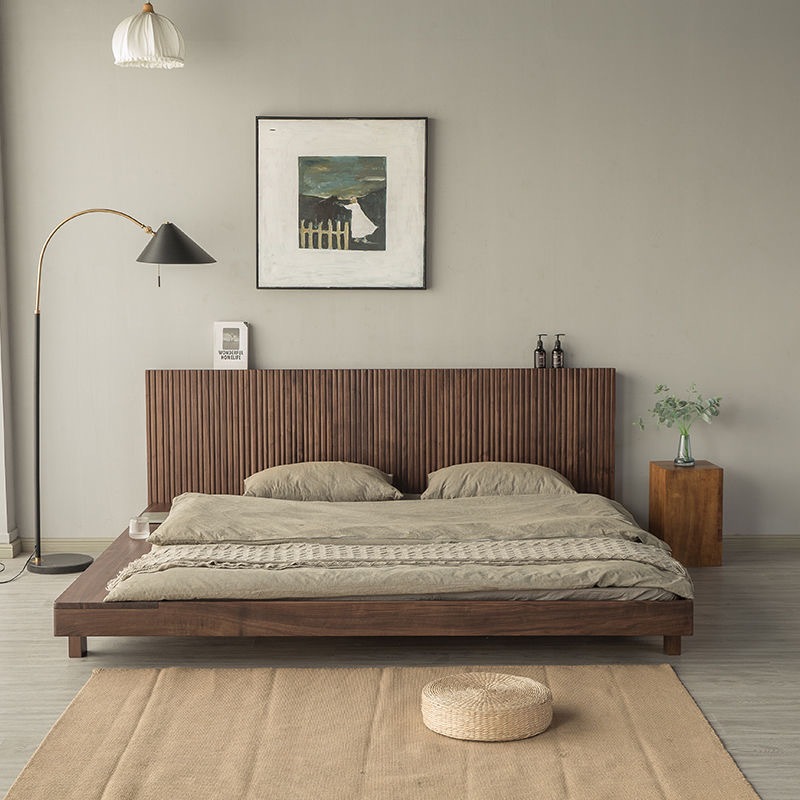 MY furniture customize solid wood tatami bedframe MUJI Nordic Modern ...