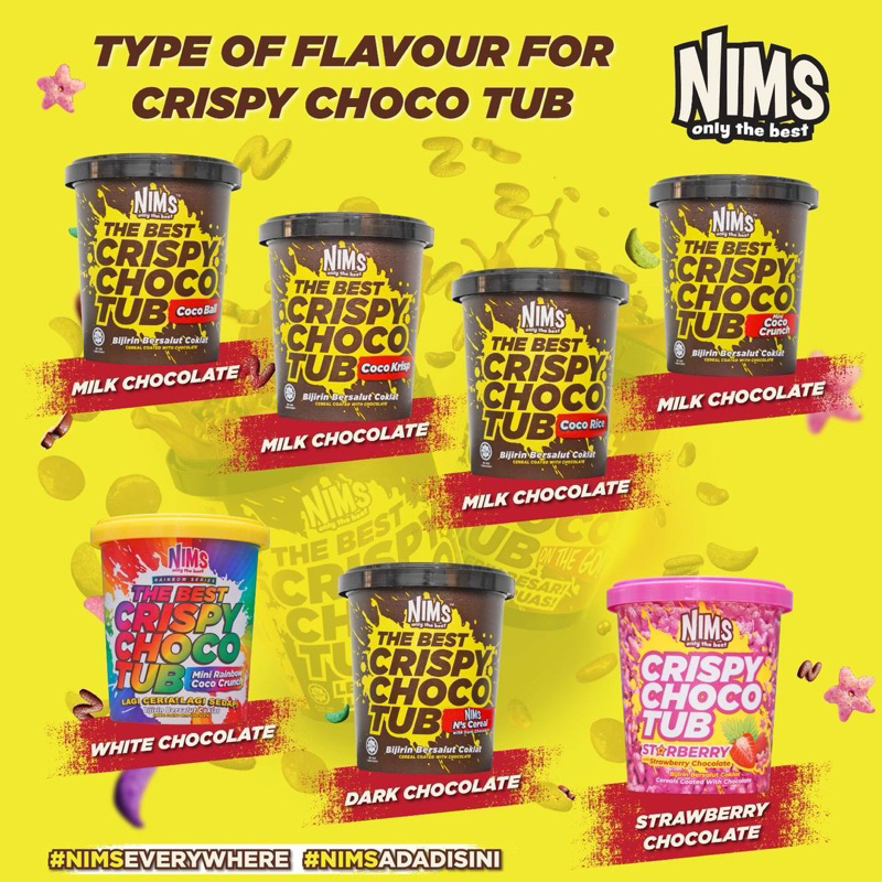NIMS CRISPY CHOCO TUB/ CHOCO JAR | Shopee Malaysia