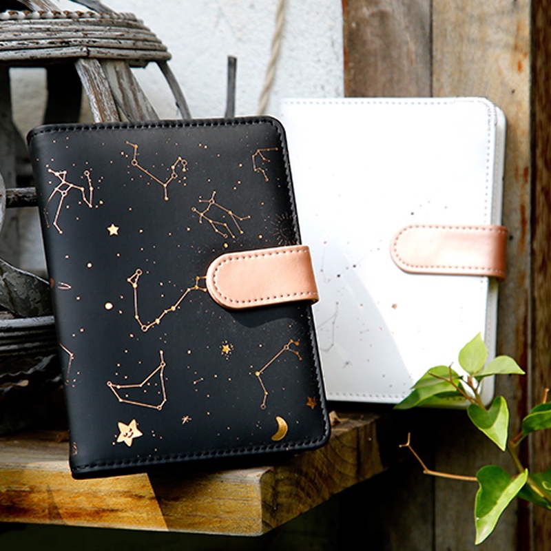 A6 Agenda Planner Journal Galaxy Planner PU Leather Soft Covered 288 ...