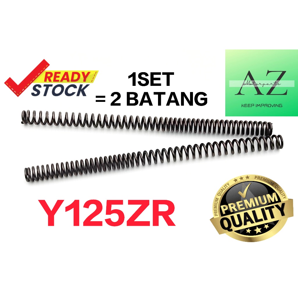 YAMAHA Y125Z / Y125ZR FRONT FORK SPRING ( TAIWAN ) 1 SET ( KIRI/KANAN ...