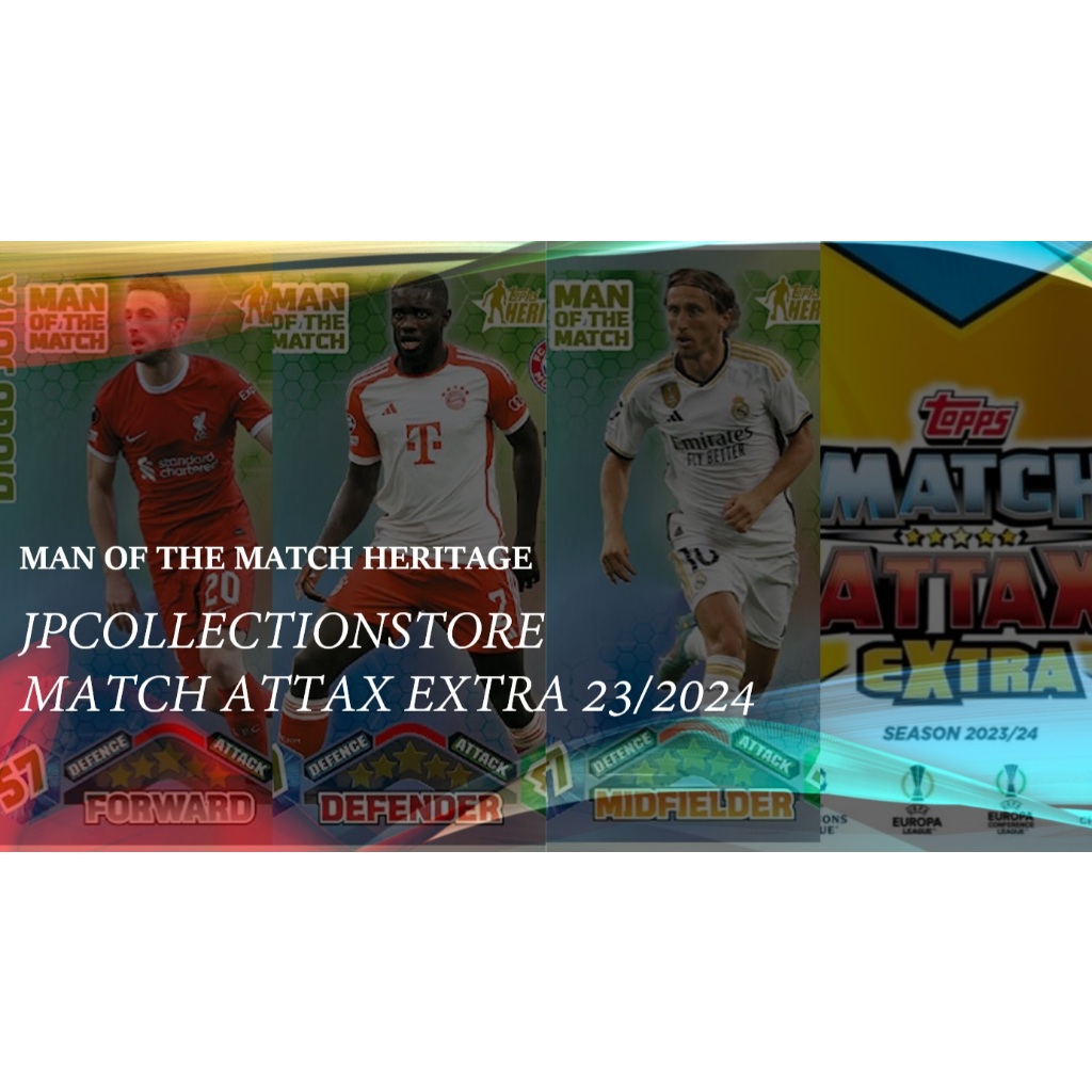 [Man of the Match Heritage] 2023/24 Match Attax Extra Football Shiny ...