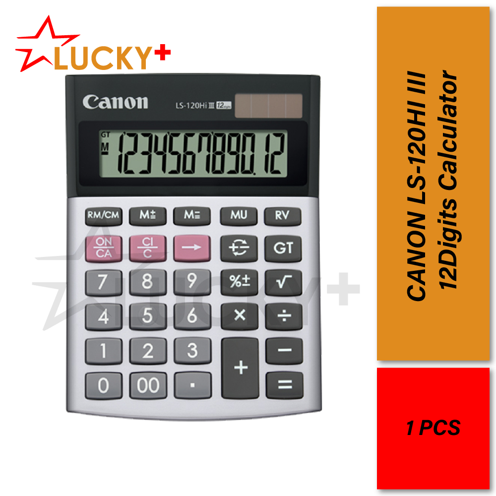(100% Original) Canon Calculator LS-120Hi III (1pcs) | 12 Digits ...