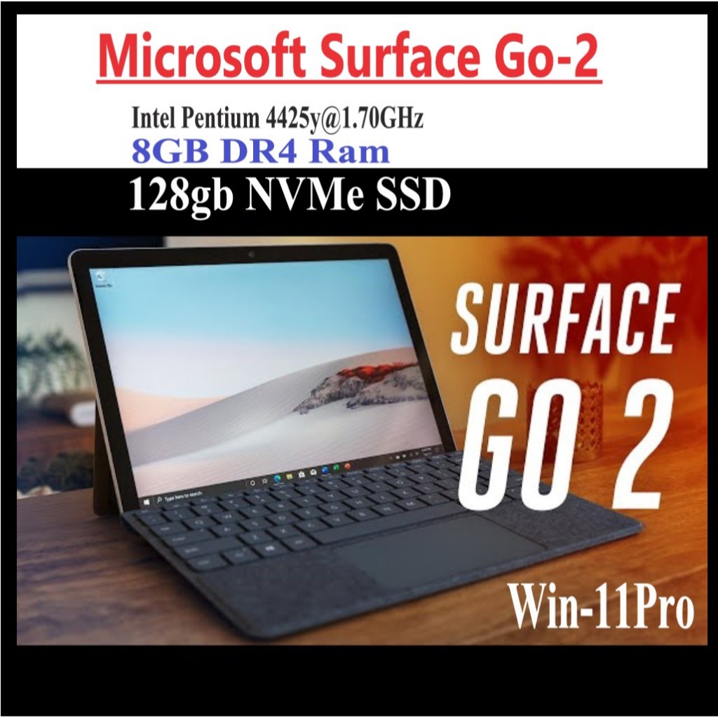 Microsoft Surface Go( Intel Pentium 4415y (Gold)/8GB Ram/128GB SSD/10 ...
