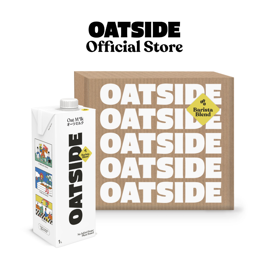 OATSIDE Barista Blend Original Oat Milk 1L x 6 - Dairy Free, Creamy ...
