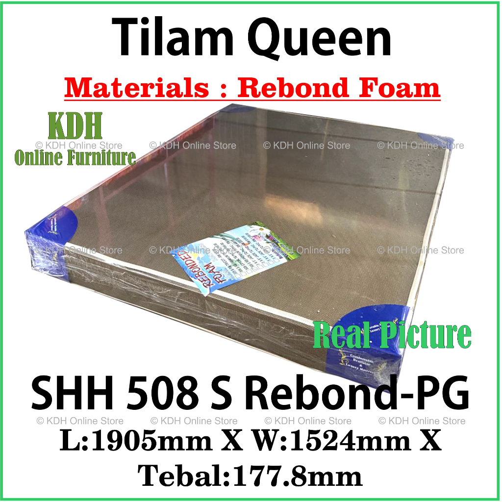 (Queen Mattress) 508 S RB Single Rebond Foam High density Tilam/Tilam ...
