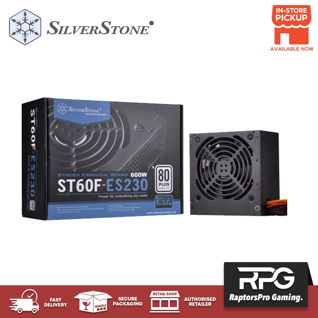 (READY STOCK) Silverstone Strider Essential 500w / 600w / 650w 80+ Plus ...