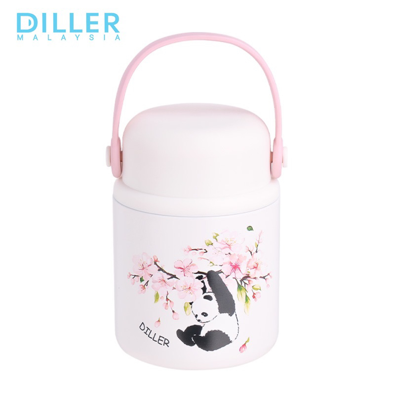Diller Sakura Panda SUS316 Thermo Food Jug With Cup Bowl & Folding ...