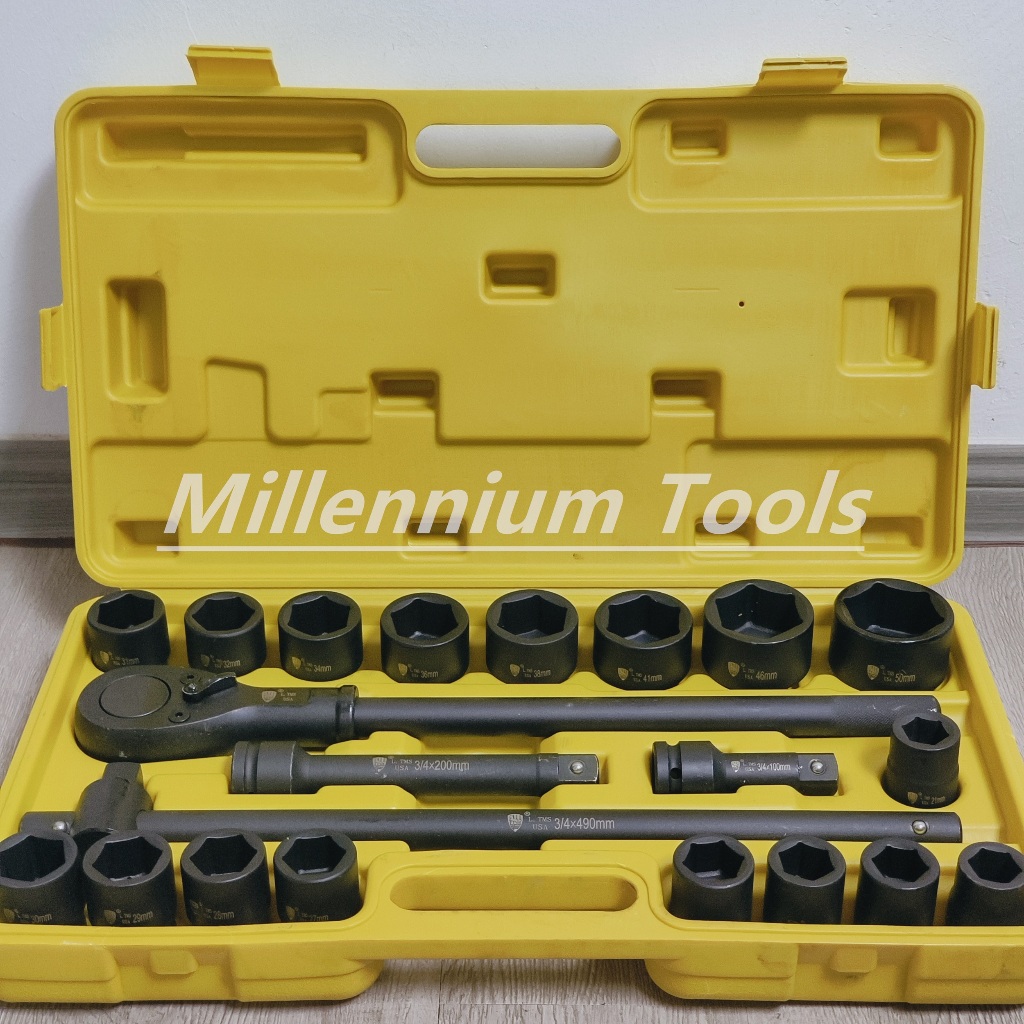 LTMS 3/4" DR Heavy-Duty Impact Box Socket Set 21mm~50mm | Shopee Malaysia